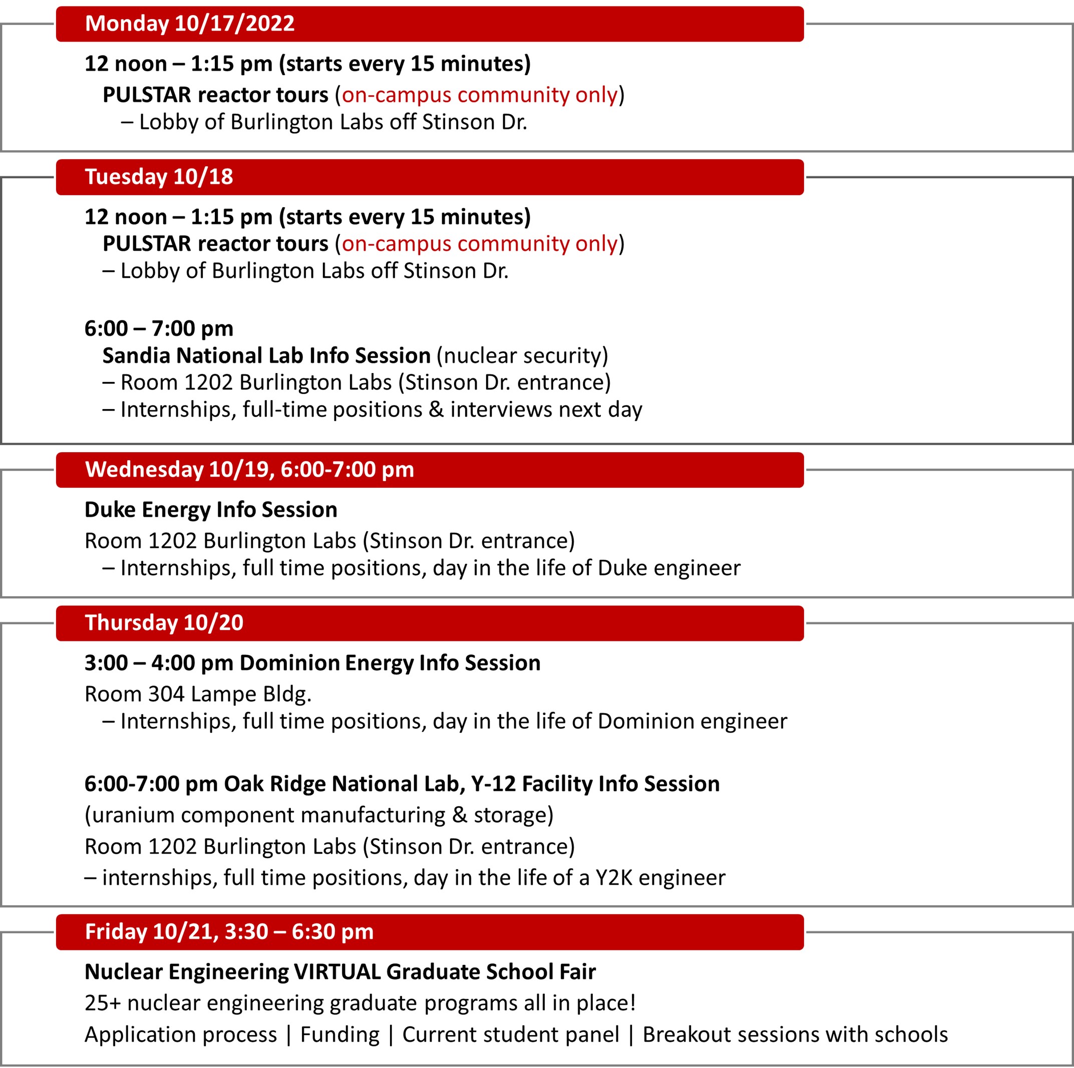Nuclear Science Week at NC State University | College of Engineering